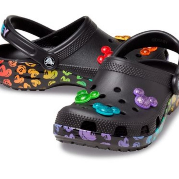 CROCS | Shoes | Crocs Classic Disney Rainbow Celebration Clog Brand New ...